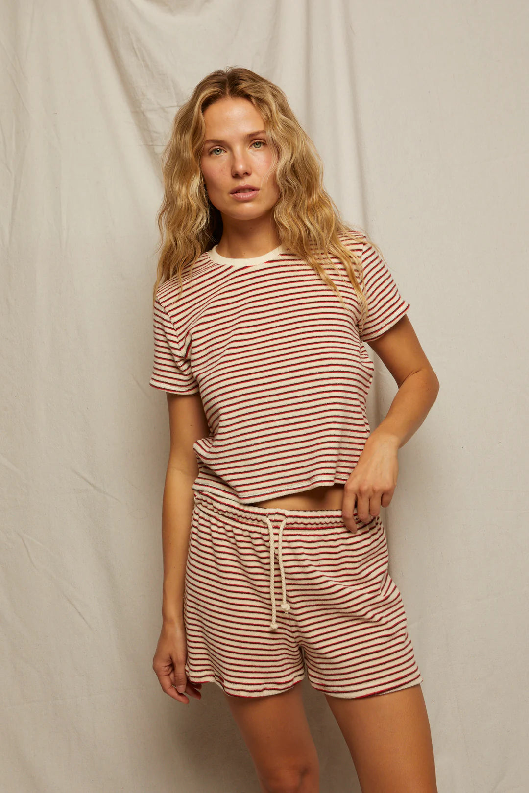 Bree Terry Top in Poppy Chocolate