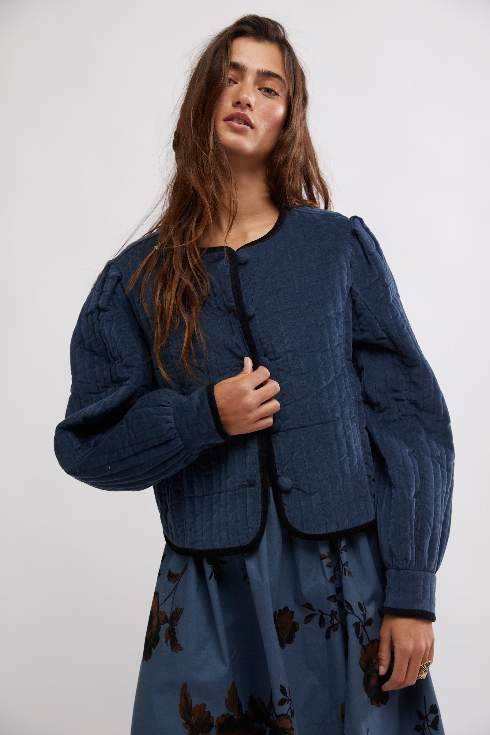 Natalia Jacket in Dark Denim