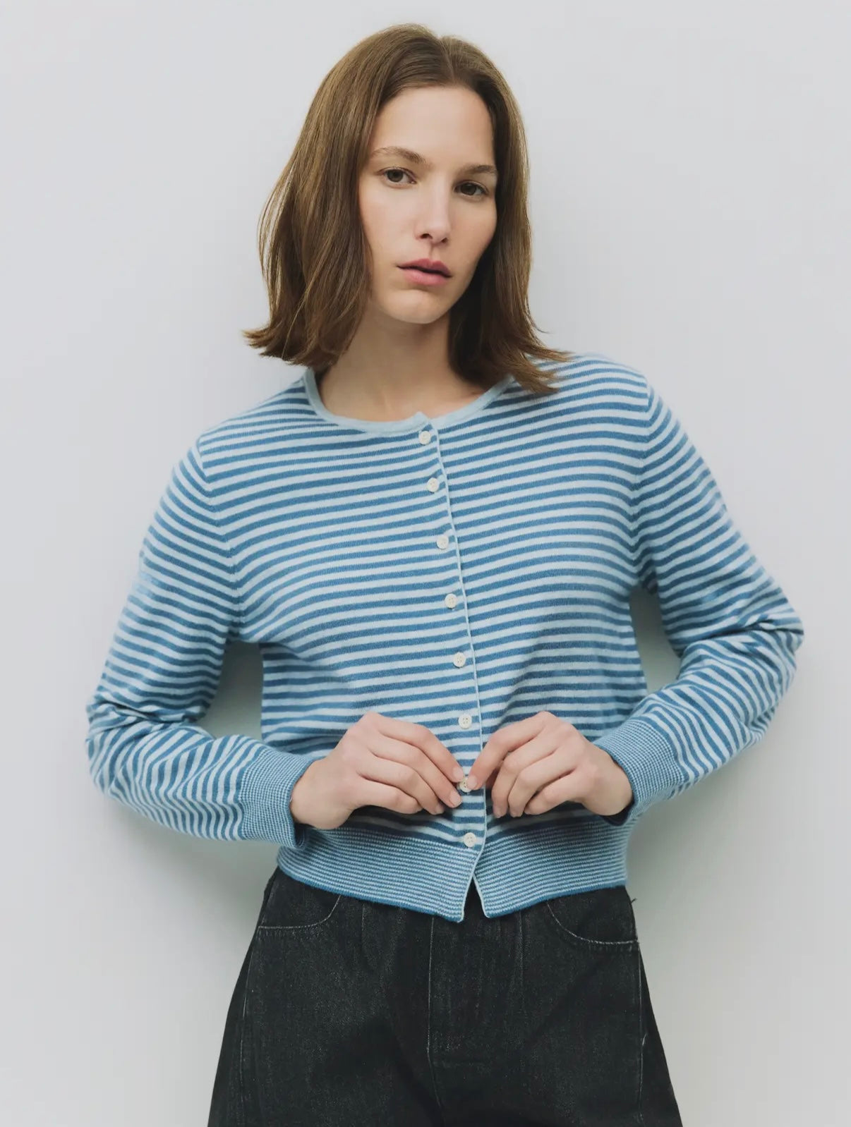 Ruby Cardigan in Dusk Blue