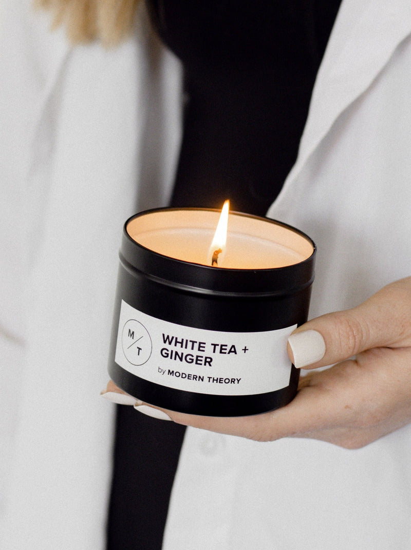 WHITE TEA + GINGER Candle Tin – AZALEA