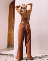 Jaida Jumpsuit - Brown Sugar